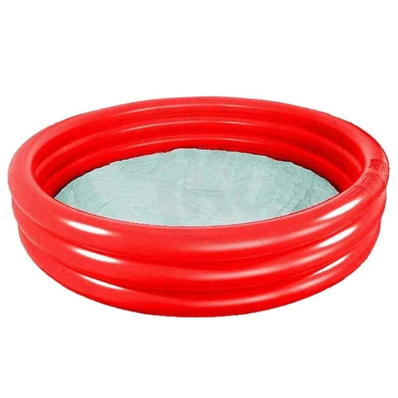 Sun Club Plain 3 Ring Inflatable Outdoor Childrens Swimming Pool 122 x ...