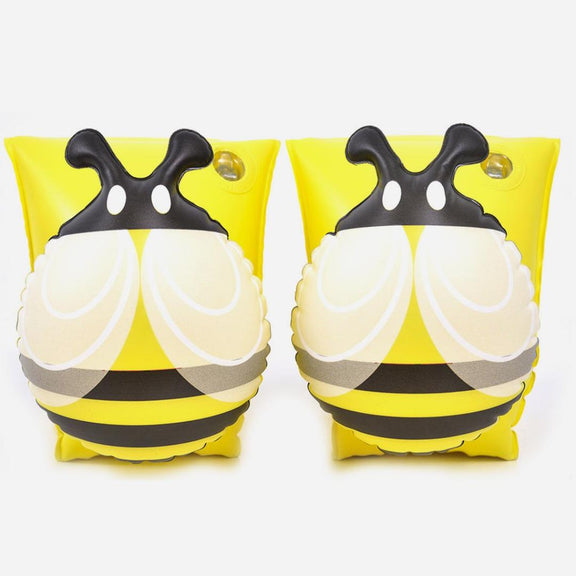 Jilong Bee Arm Bands Inflatable Pool Set of 2 Yellow Bee Children's Ar ...