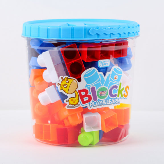 Play & Learn Building Blocks – 75 pcs – Bait AL Tarfeeh