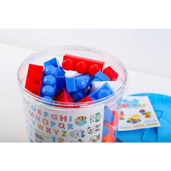 Play & Learn Building Blocks – 75 pcs – Bait AL Tarfeeh